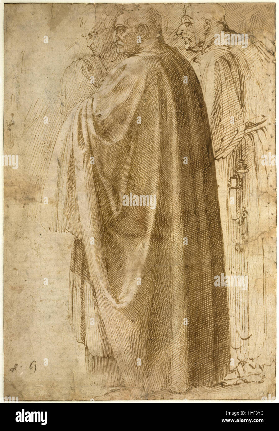 This drawing by Michelangelo Buonarroti, created between 1492 and 1496 ...