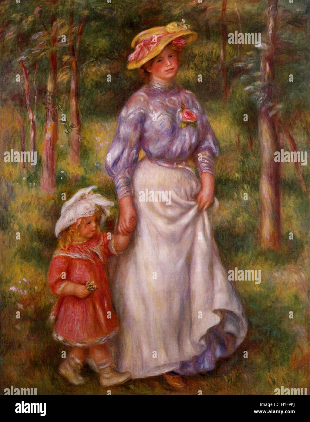 'La Promenade' by Pierre-Auguste Renoir is an iconic impressionist ...