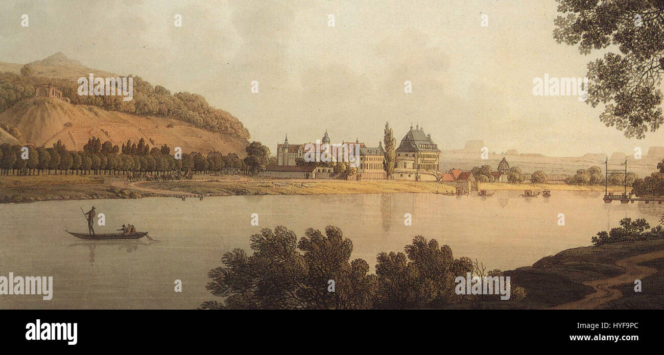 Andreas Balzer's 1800 depiction of Pillnitz captures the grandeur of ...