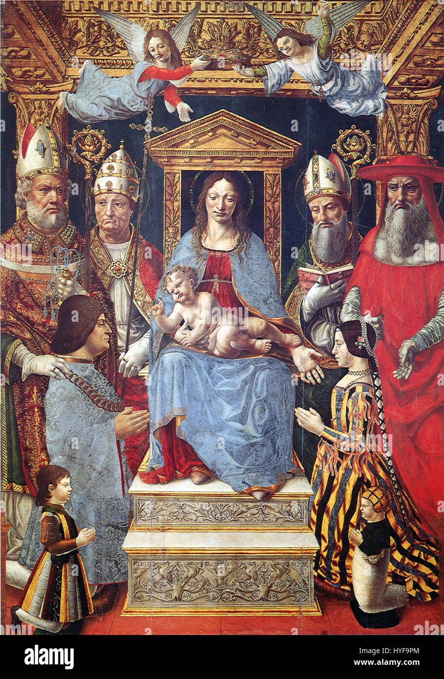 The Pala Sforzesca is a Renaissance altarpiece created by the artist ...