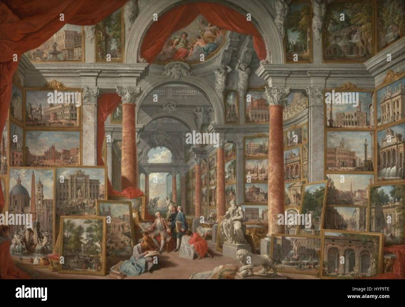 Giovanni Paolo Pannini's 'Picture Gallery with Views of Modern Rome ...