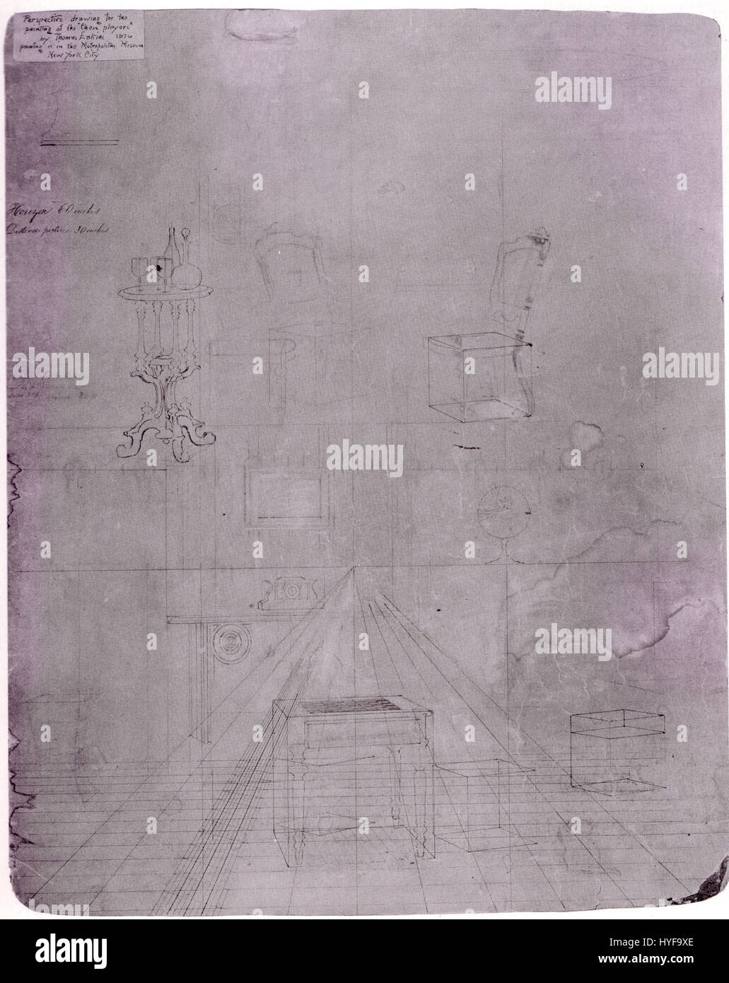Chess Perspective Drawing