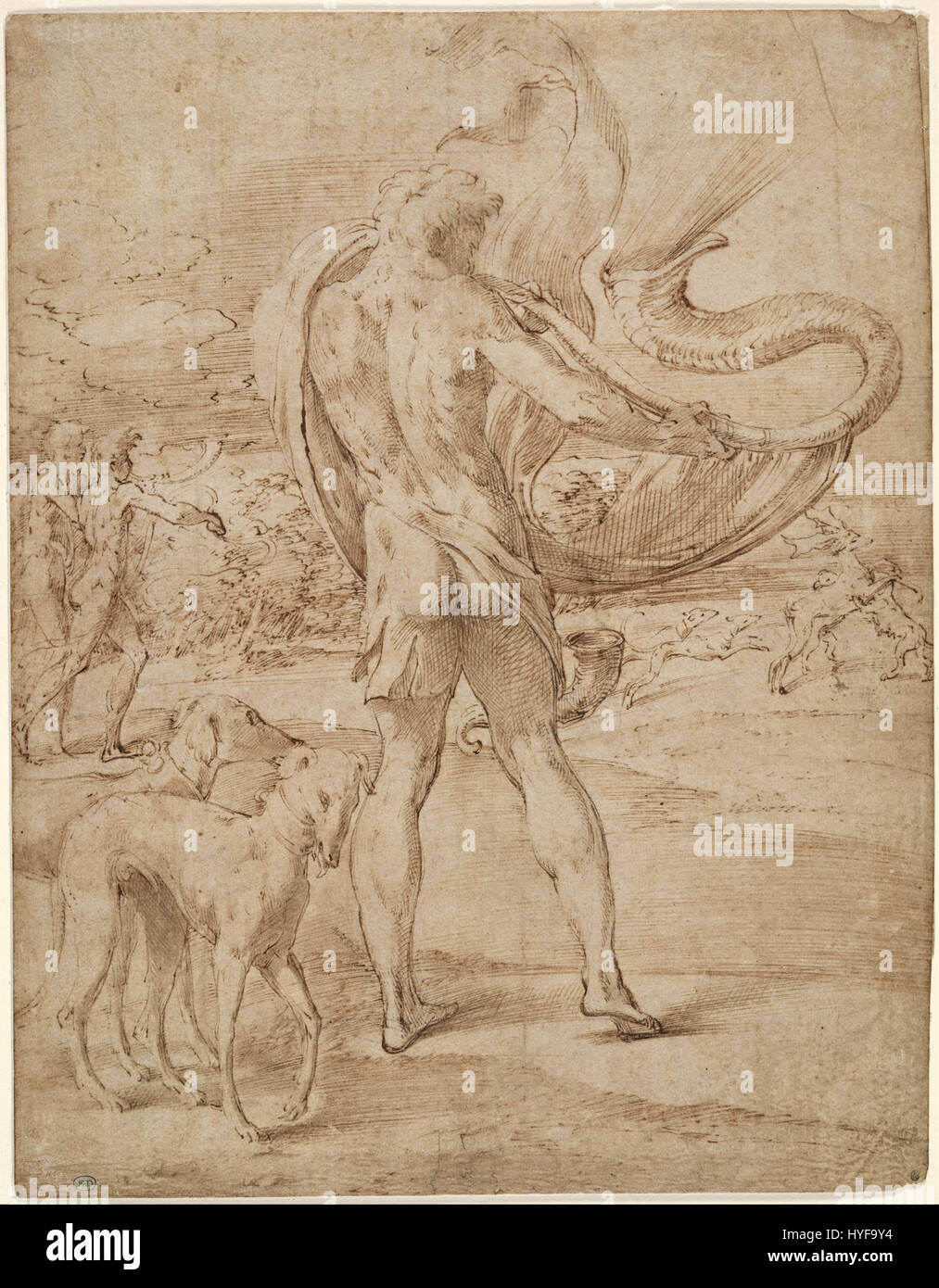 Dramatic hunting scene unfolds hi-res stock photography and images - Alamy