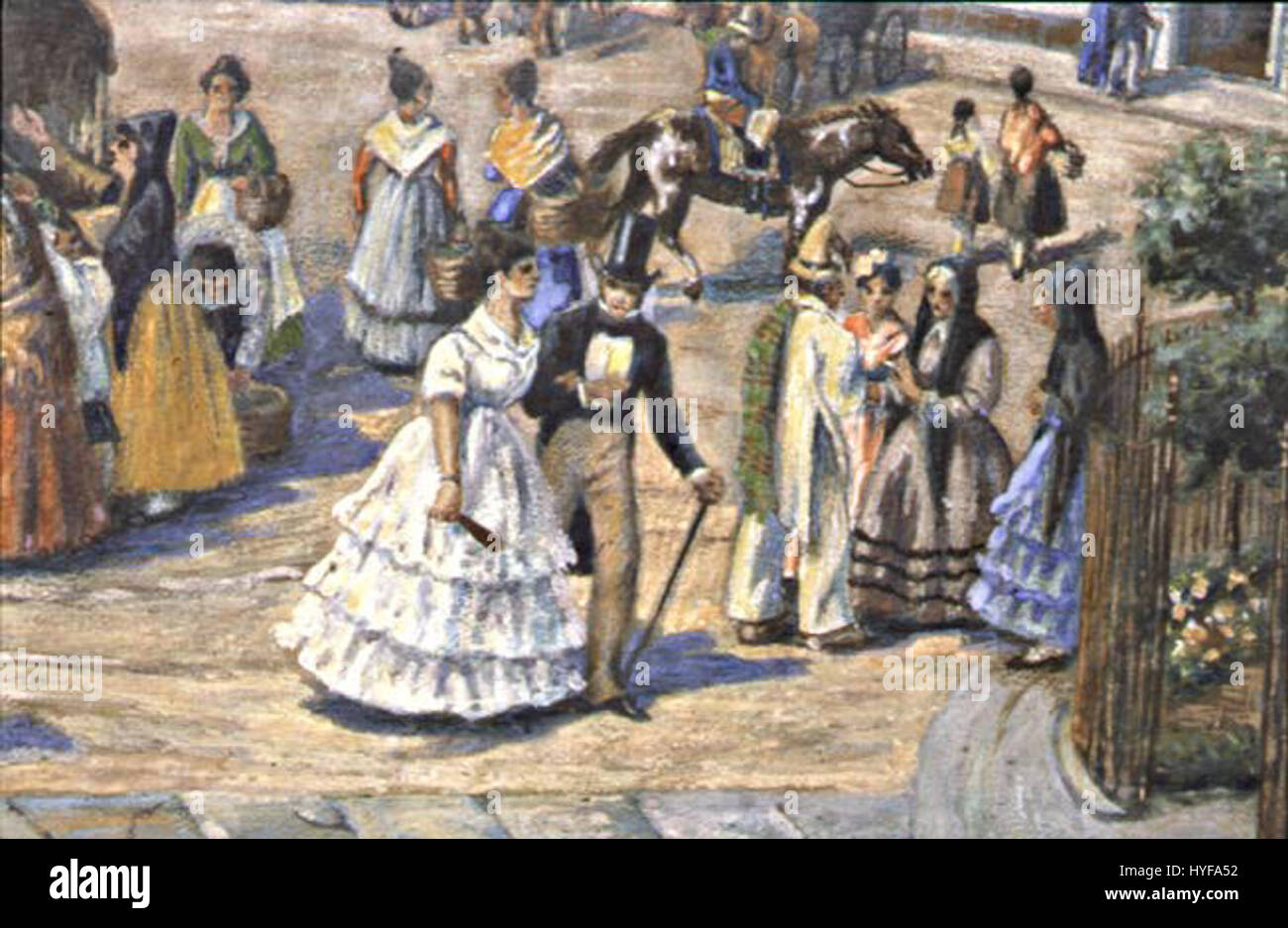 This historical image of the Plaza de Armas in Santiago, Chile, from ...