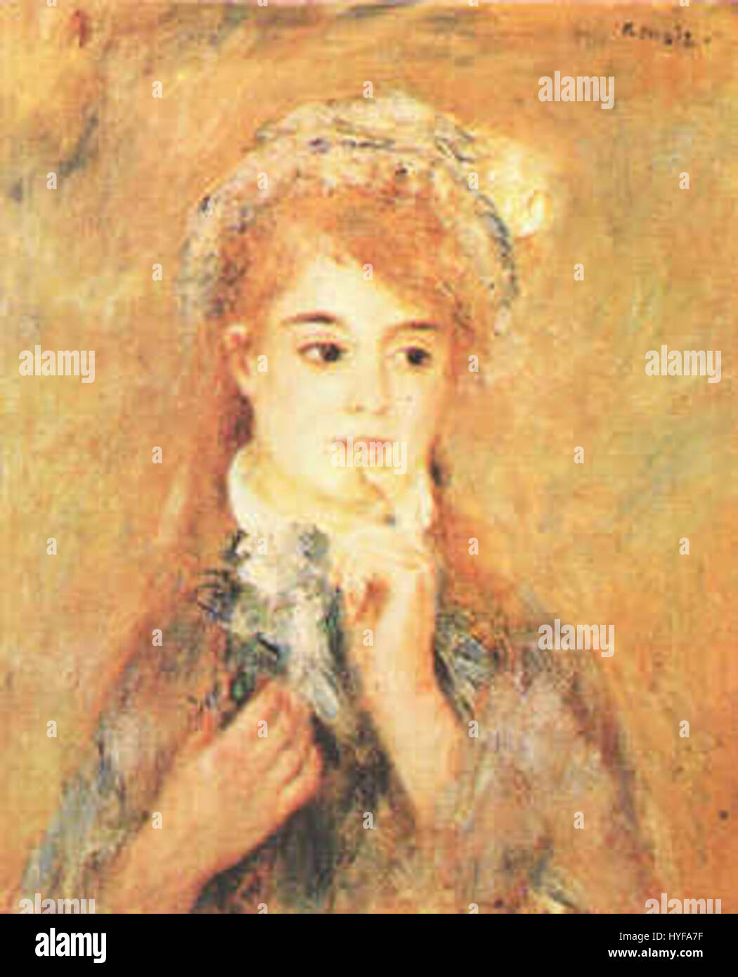 'Ingenue' by Pierre-Auguste Renoir is a portrait that captures a ...