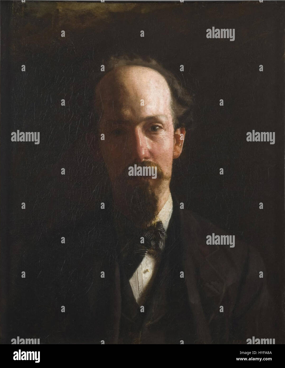 The portrait of J. Harry Lewis captures the likeness of a man from a ...