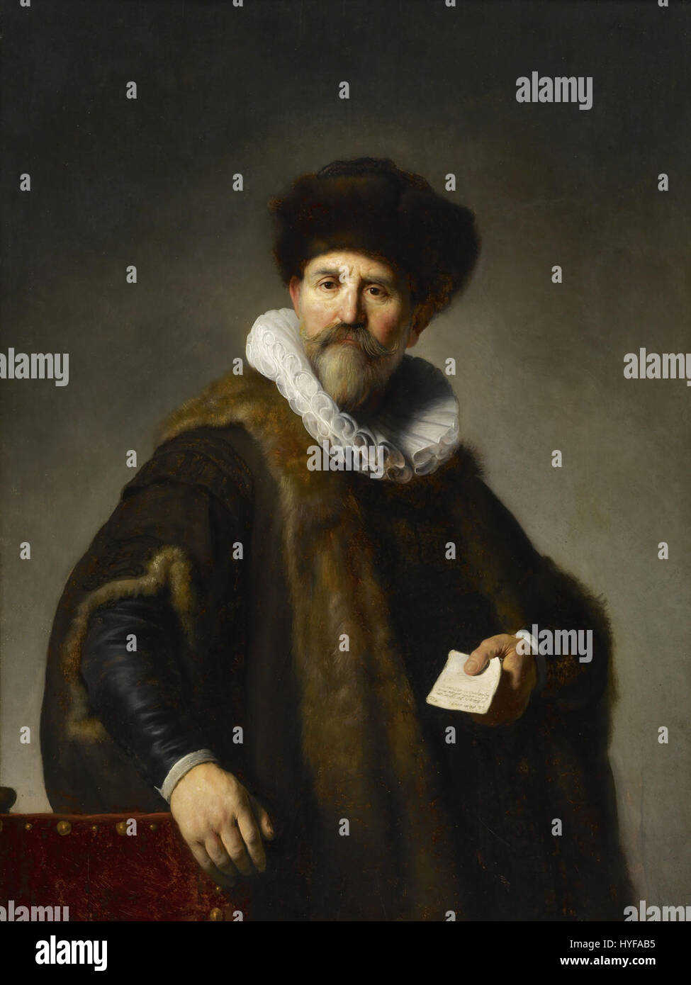 This portrait by Rembrandt depicts Nicolaes Ruts, a wealthy Dutch ...