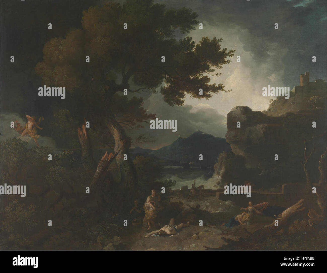 Richard Wilson’s painting 'The Destruction of Niobe's Children' depicts ...