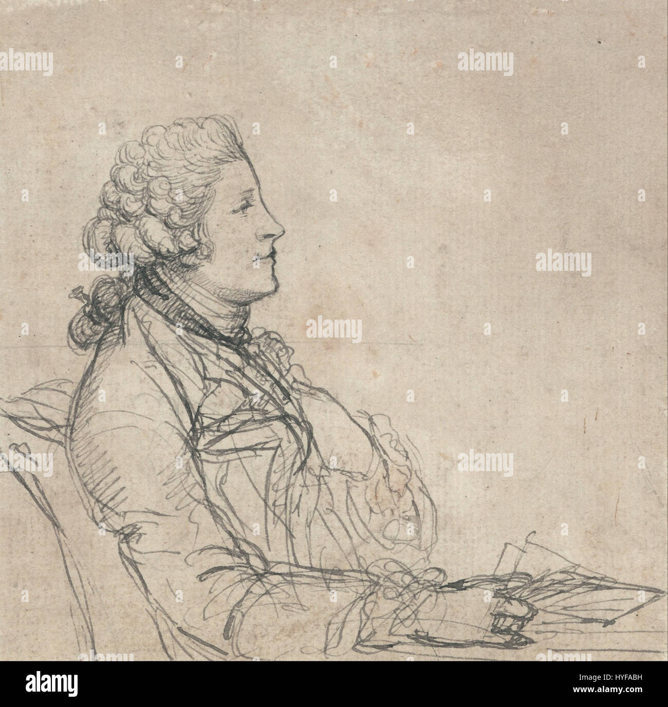 Richard Cosway's 'Profile Study of a Young Man' is a neoclassical ...