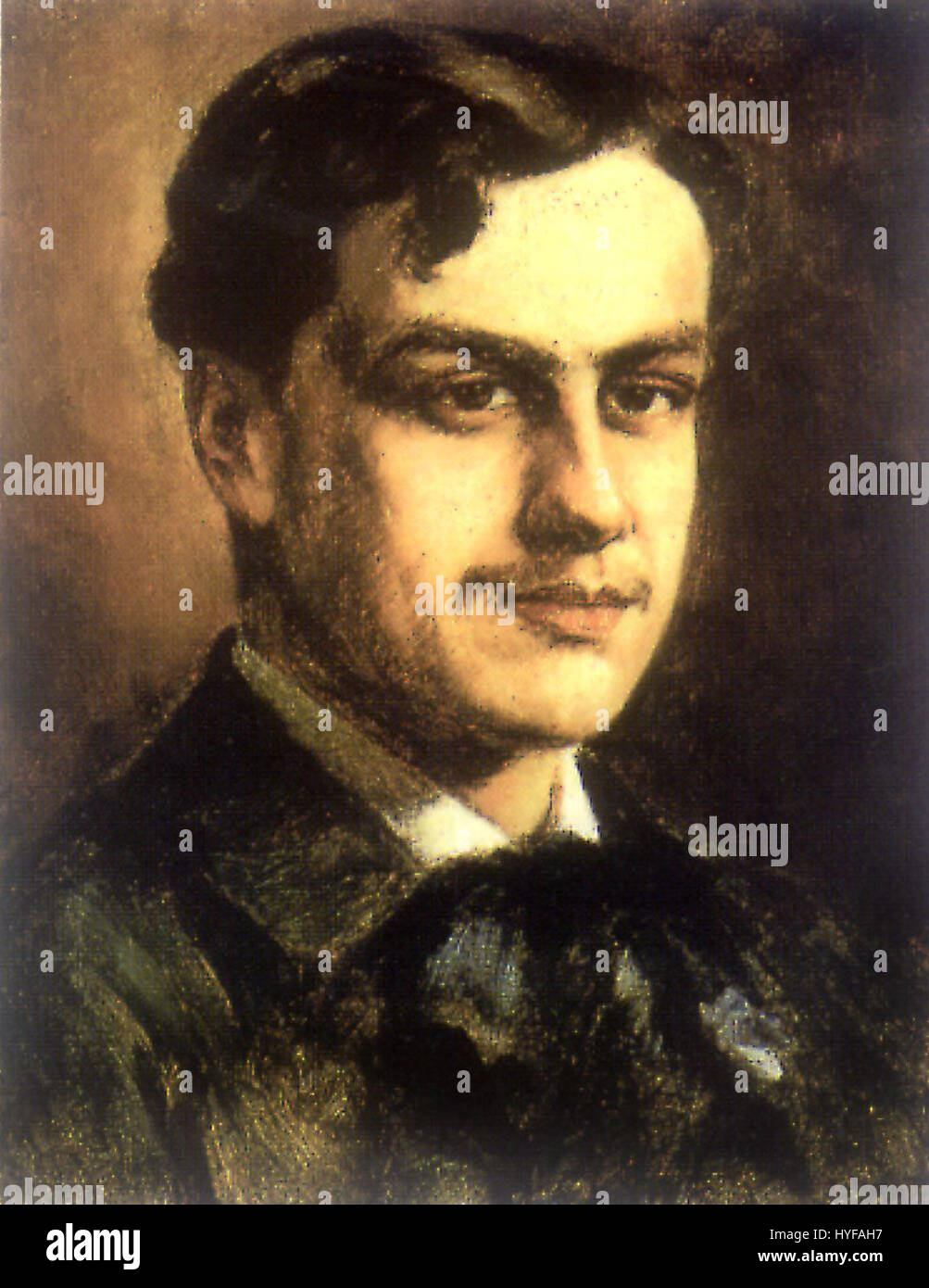 'Retrato de Augusto d'Halmar' is a portrait of Augusto d'Halmar, a ...