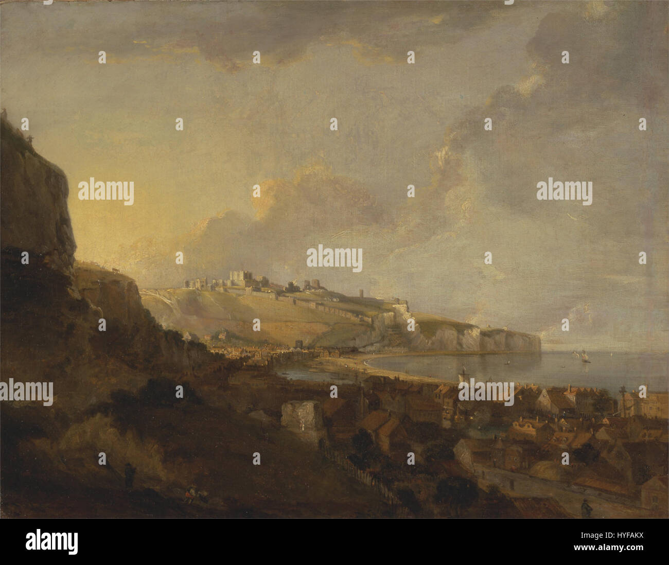 'Dover' by Richard Wilson is a landscape painting depicting the coastal ...