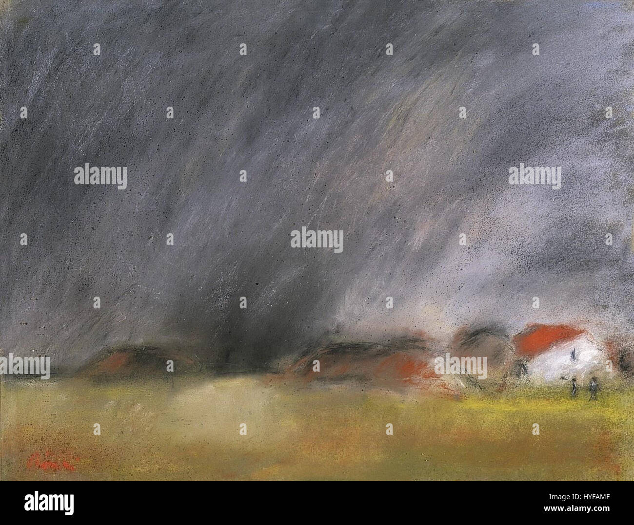 Rippl Houses, Clouds, Late Summer Stock Photo - Alamy