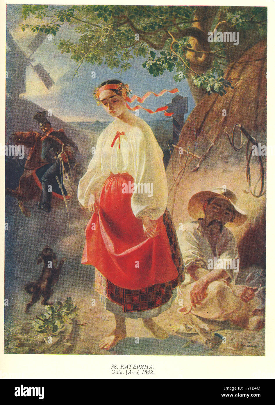 This painting, by the famous Ukrainian artist Taras Shevchenko ...