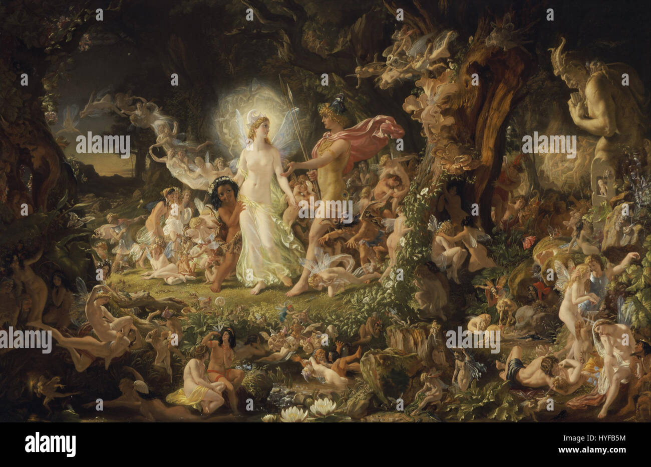 'The Quarrel of Oberon and Titania' by Sir Joseph Noel Paton portrays a ...