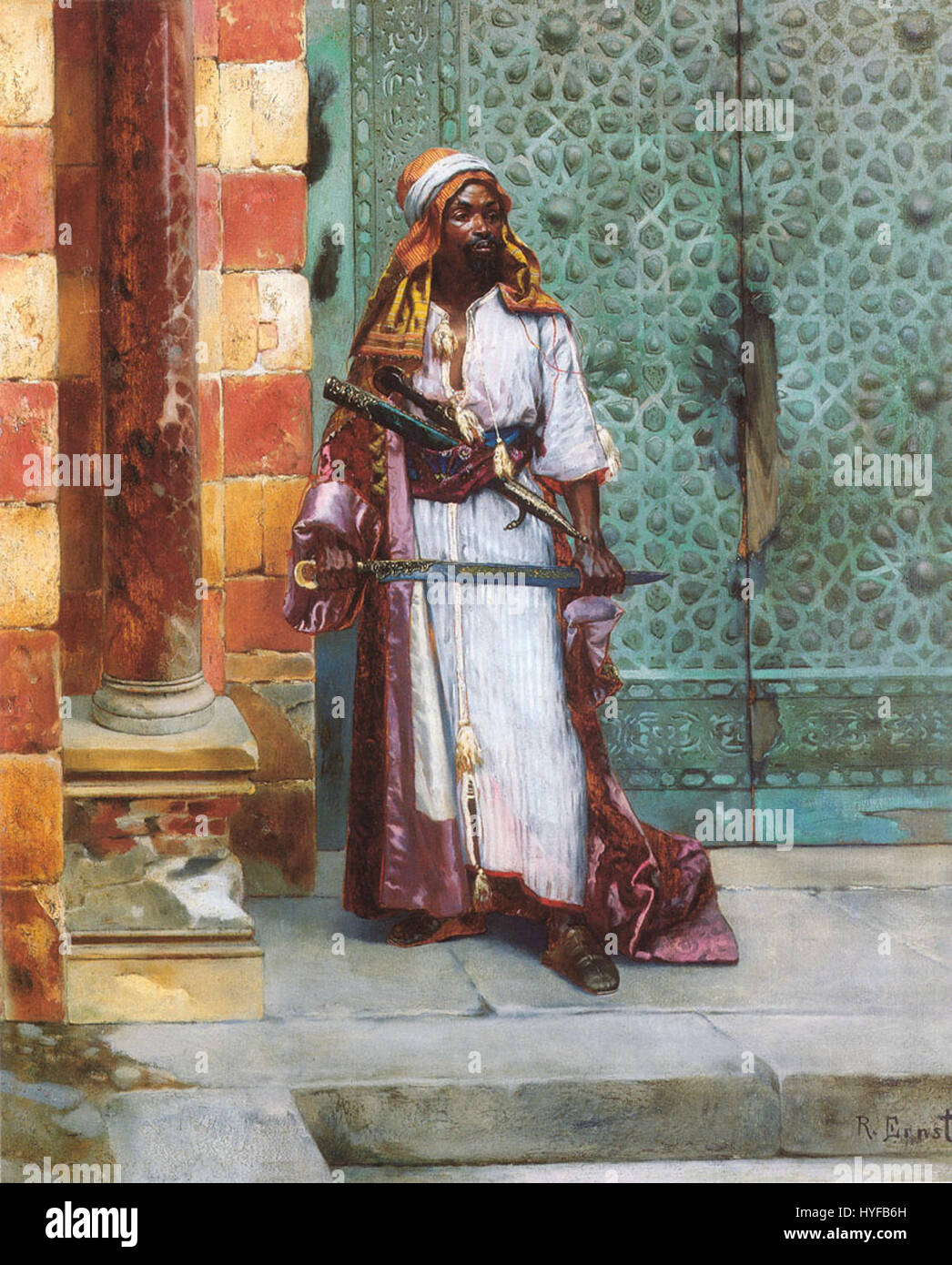 'Standing Guard' depicts a figure on sentry duty, embodying themes of ...