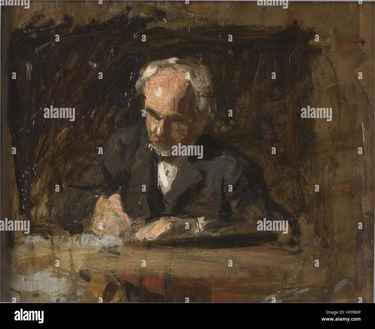 The writing master thomas eakins hi-res stock photography and images ...