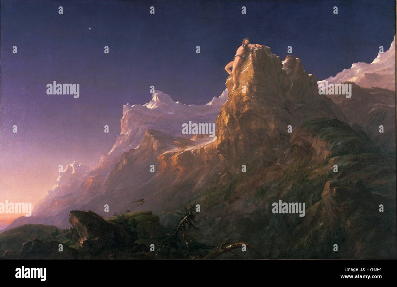 Thomas Cole’s 'Prometheus Bound' depicts the Greek myth of Prometheus ...