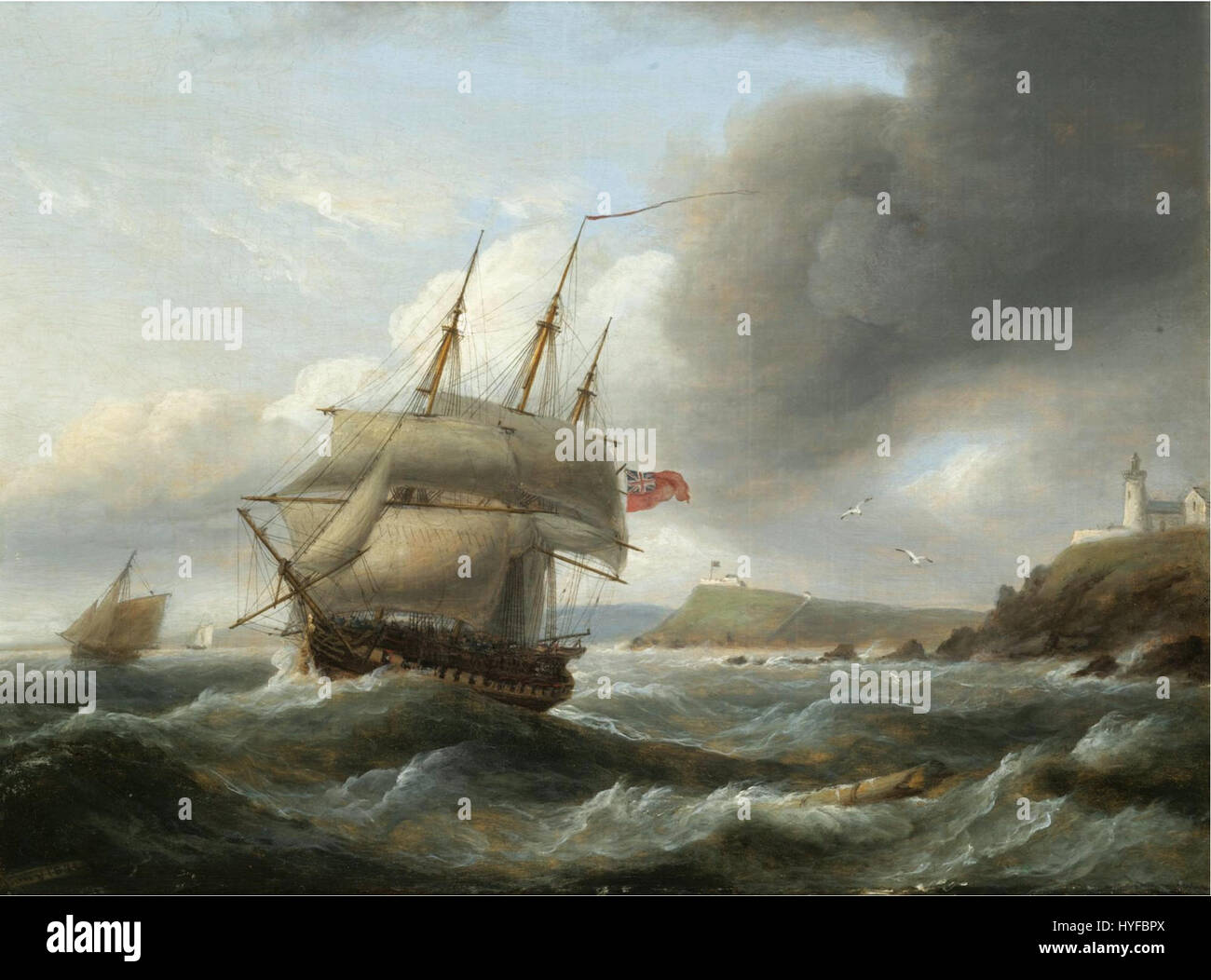 18th century royal navy frigate hi-res stock photography and images - Alamy