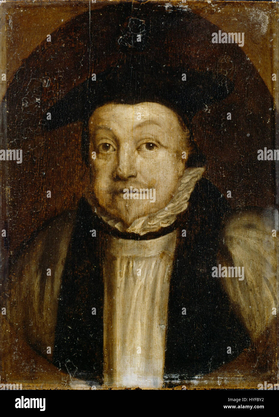 The portrait of Archbishop Laud by Sir Anthony Van Dyck, painted during ...