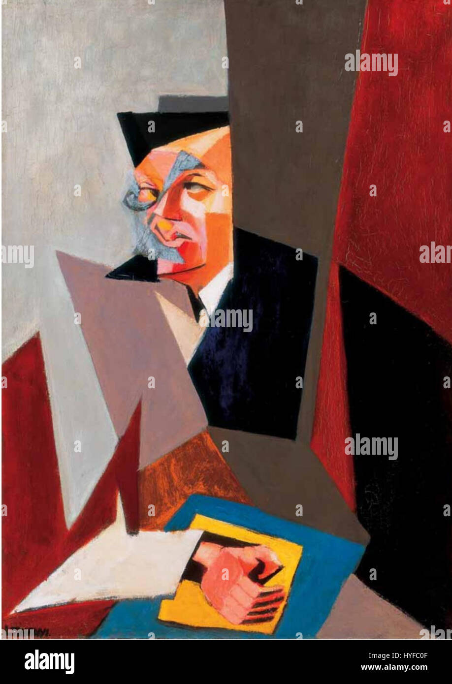'Tzara' by László Tihanyi is a portrait of the Dadaist poet and artist ...
