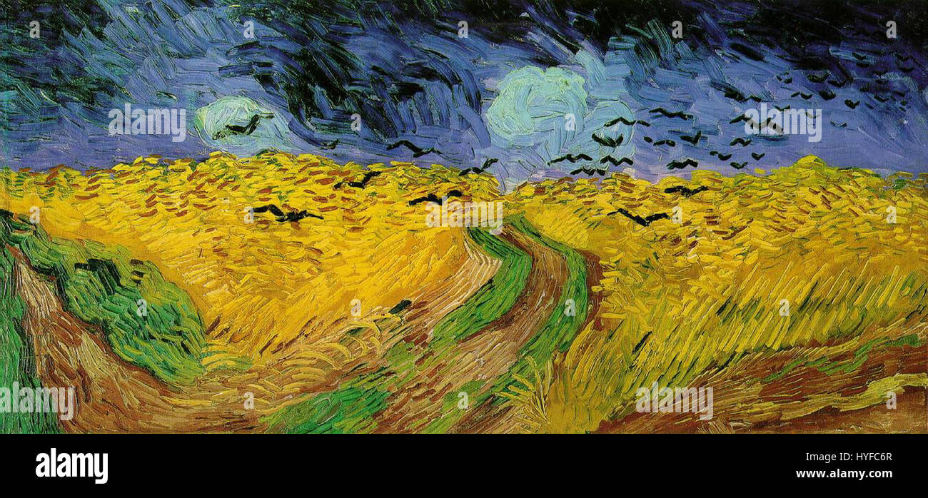 Vincent van Gogh’s 'Wheat Field with Crows' (1890) is one of his most iconic late works ...