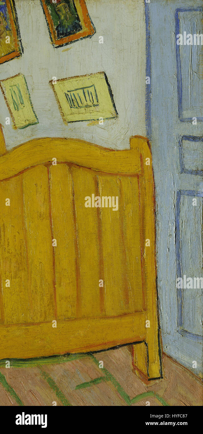 Vincent van Gogh's 'De slaapkamer' (The Bedroom), painted in October ...