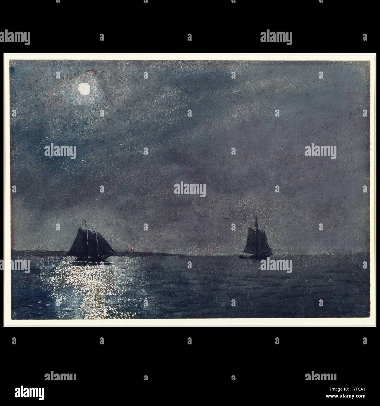 'Eastern Point Light' by Winslow Homer depicts a scene of the Eastern ...