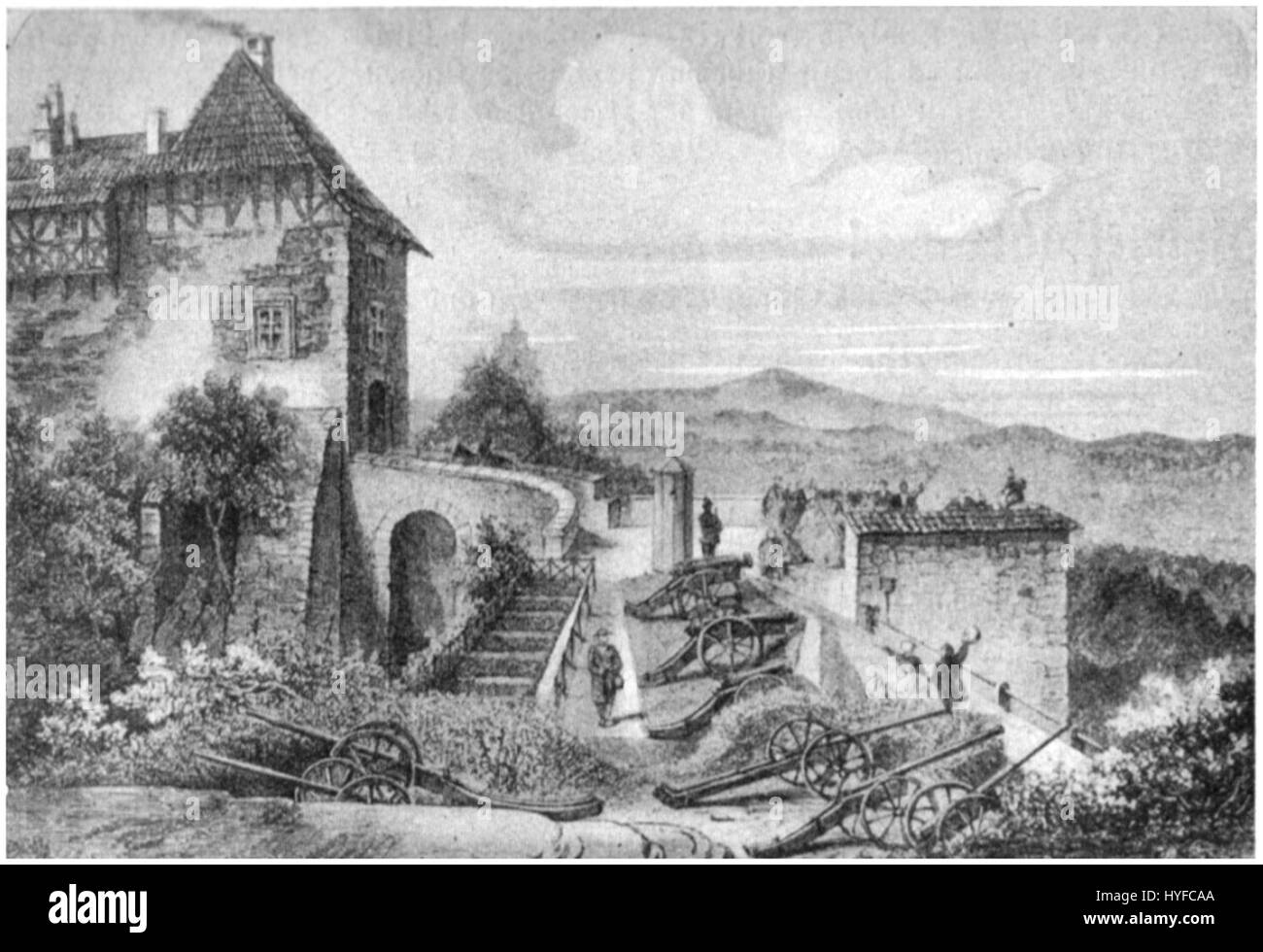 Wartburg castle Black and White Stock Photos & Images - Alamy