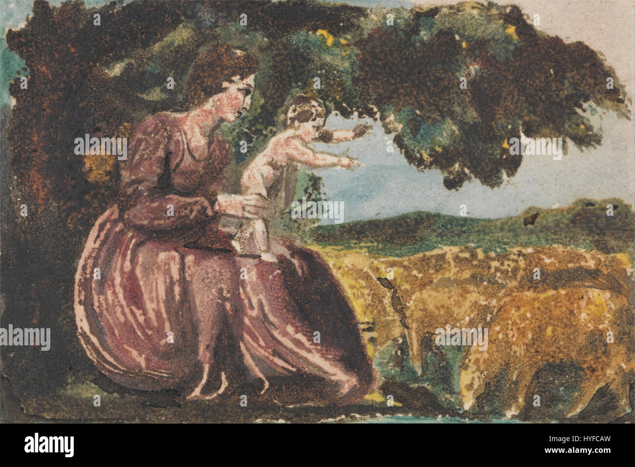 William Blake Spring, from Songs of Innocence Google Art Project Stock ...