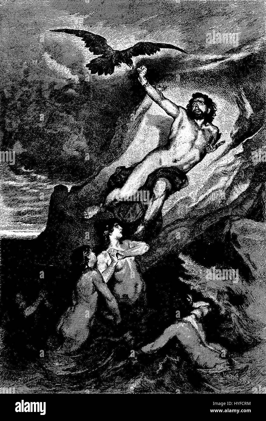 Prometheus painting Black and White Stock Photos & Images - Alamy