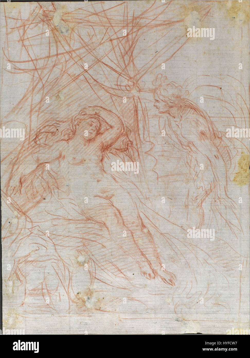 'Baco e Ariadne' by Simone Cantarini depicts the mythological figures ...