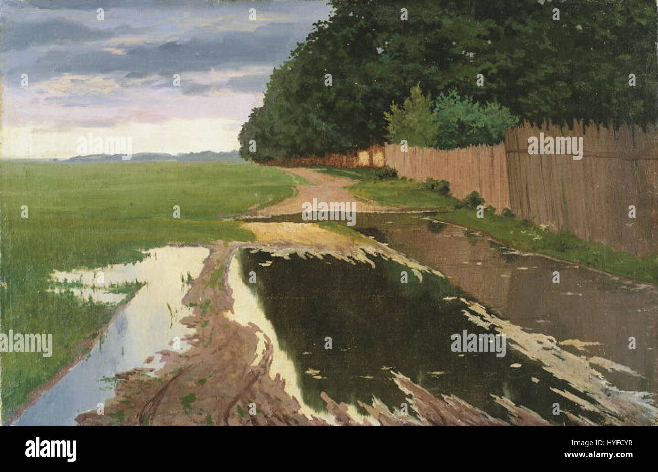 'Maastik Taraga' by Paul Raud is an Estonian landscape painting from ...