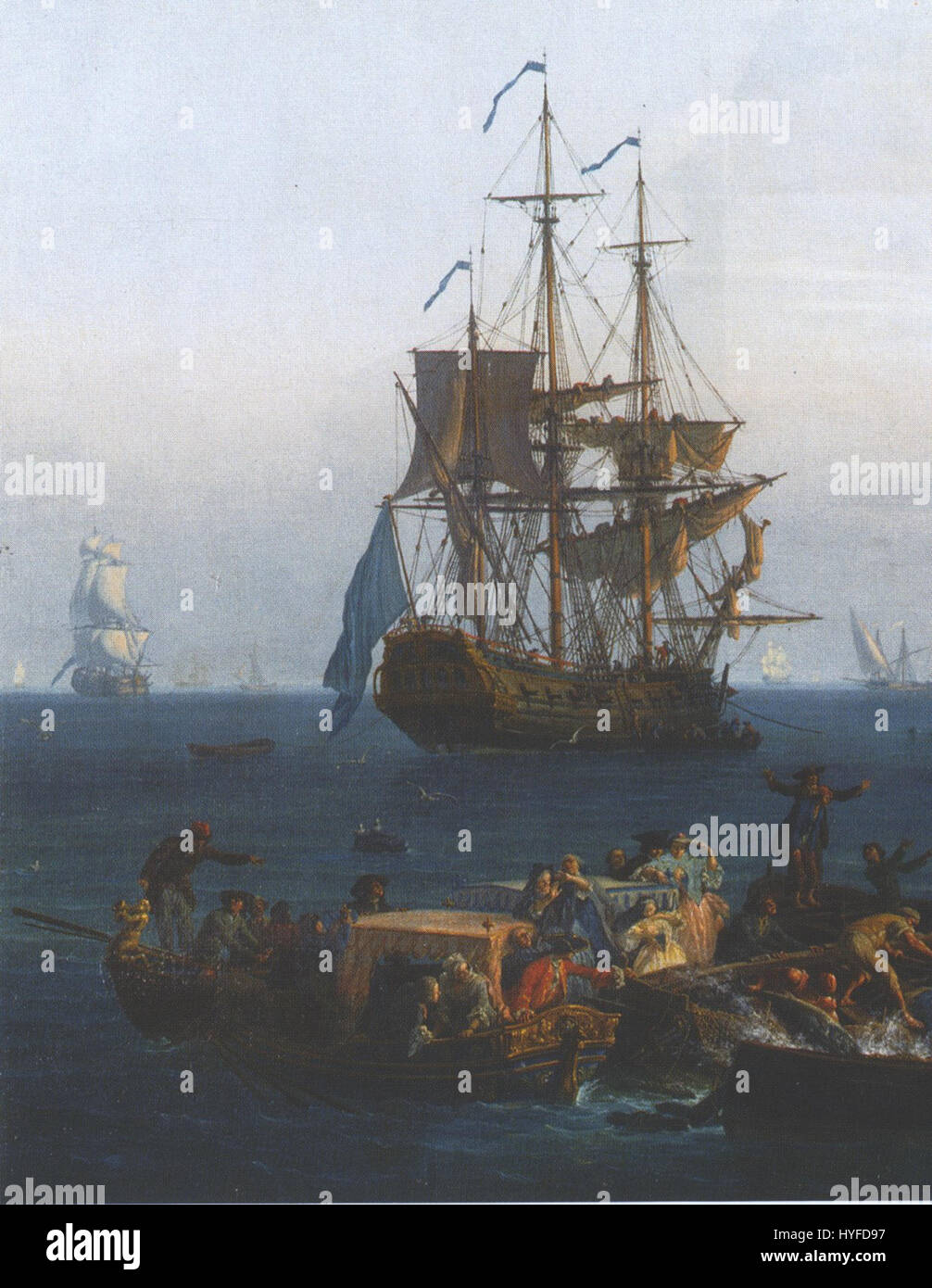 The Vernet Bandol Detail depicts a scene from the works of French ...