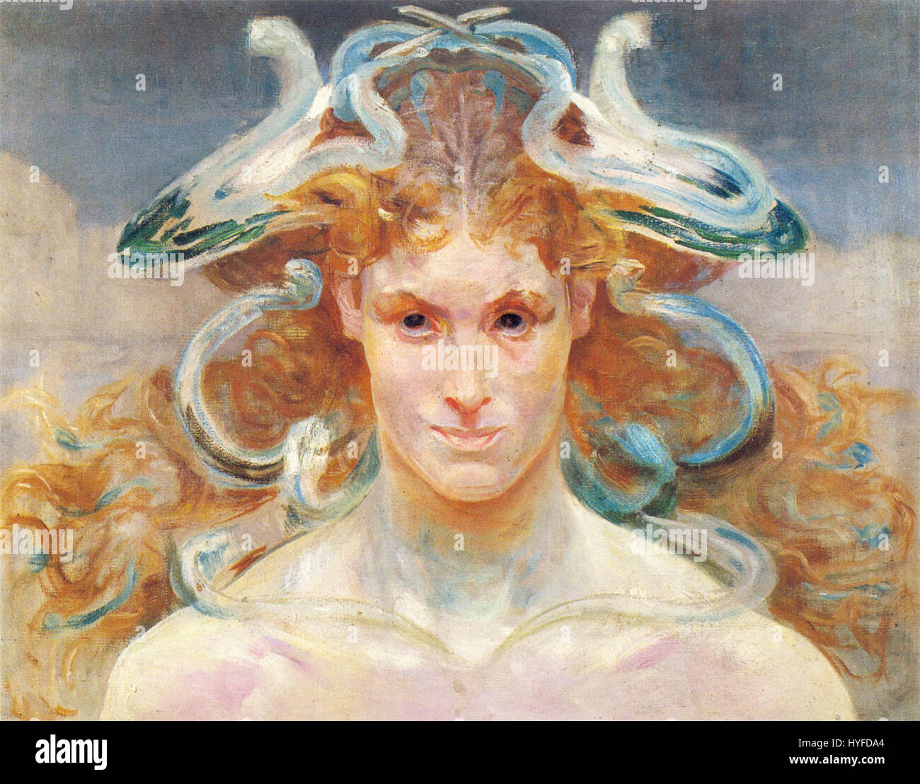 Jacek Malczewski's painting 'Meduza' depicts the mythological figure ...