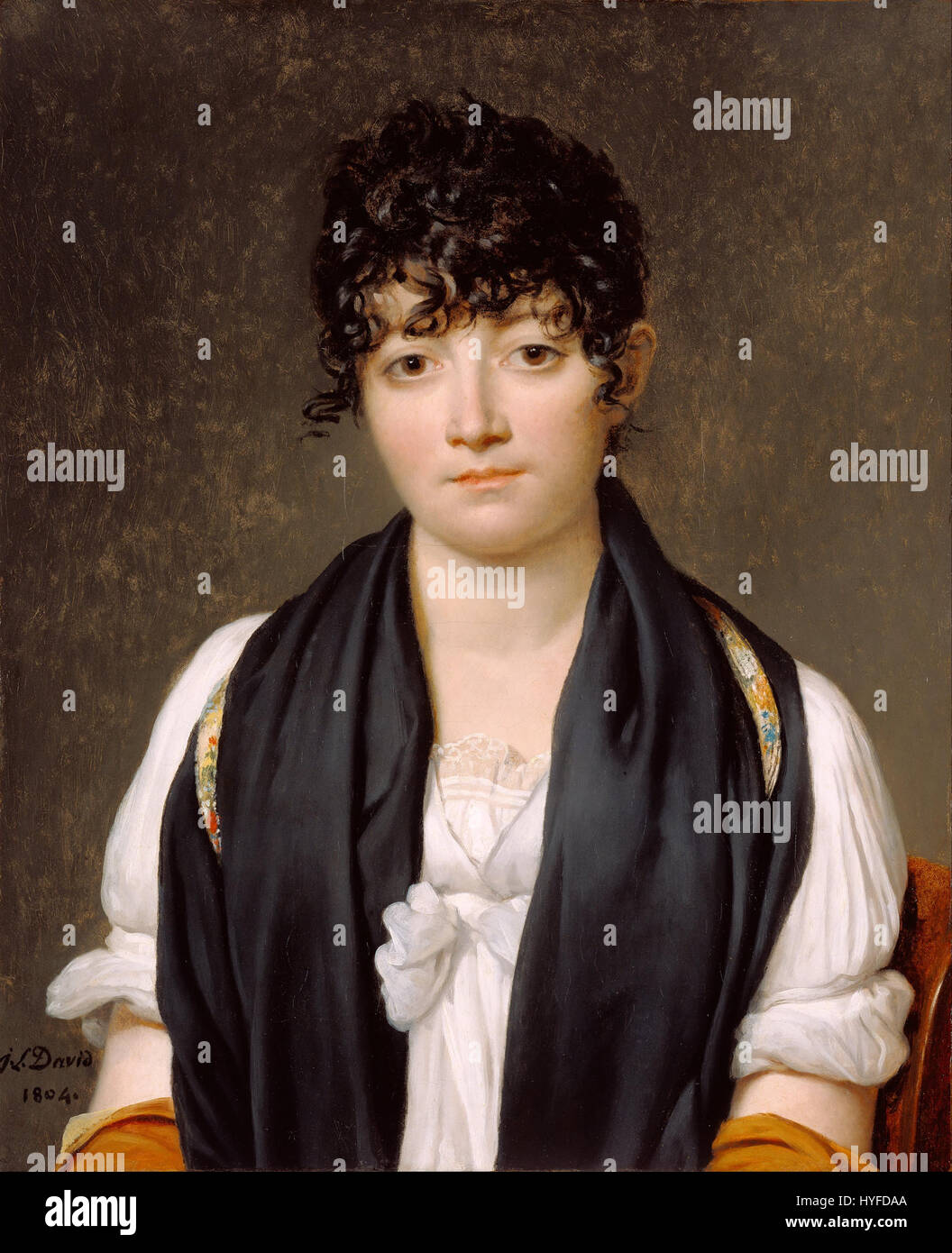 This portrait by Jacques-Louis David represents Suzanne Le Peletier de ...