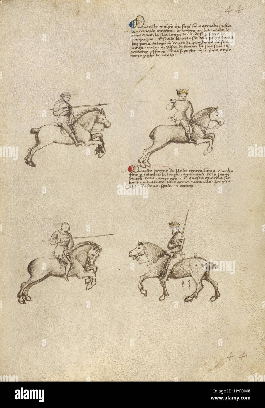 The manuscript 'Fiore dei Liberi' in the Getty collection illustrates ...