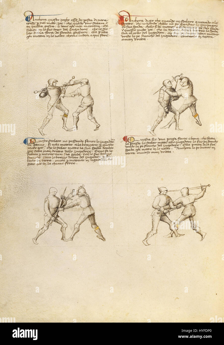 This manuscript from the Getty collection, featuring Fiore dei Liberi's ...