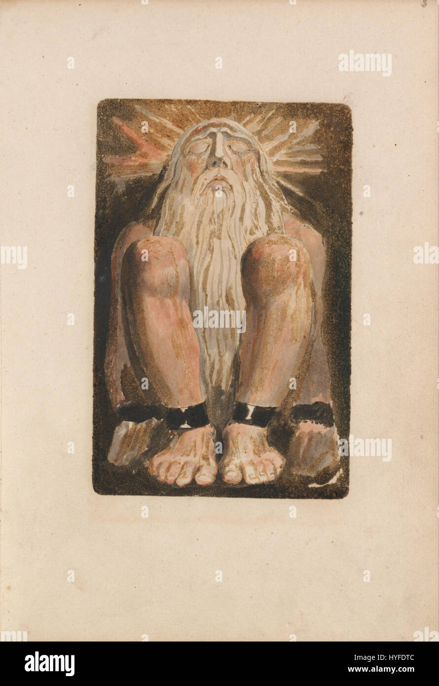 William Blake The First Book of Urizen, Plate 3 (Bentley 22) Google Art ...
