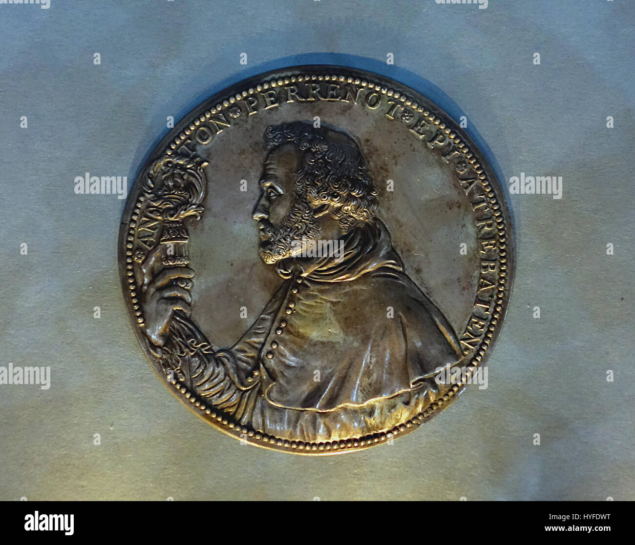 This piece refers to a portrait of Cardinal Granvelle, a prominent ...