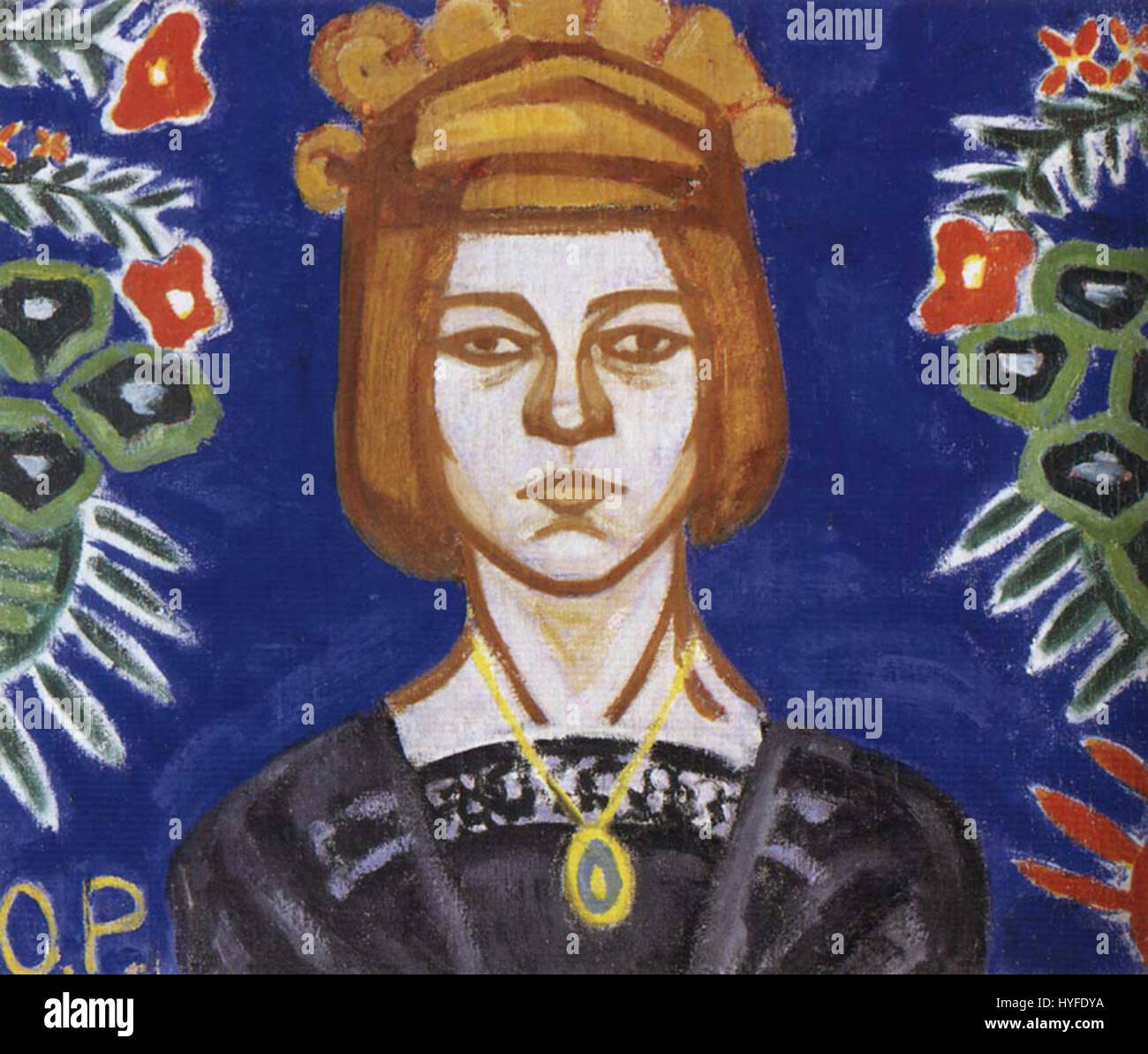 This self-portrait by Russian artist Natalia Rozanova from 1912 ...