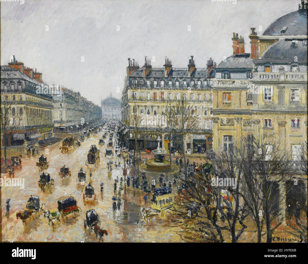 Camille Pissarro's painting, identified as 003, is a classic example of ...