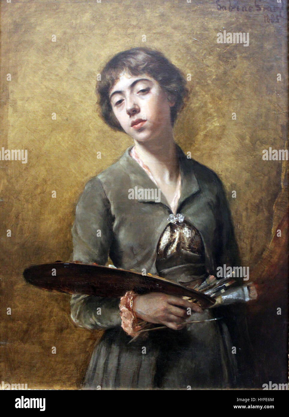 ‘1885 Lepsius Selbstbildnis’ is a self-portrait by the German ...