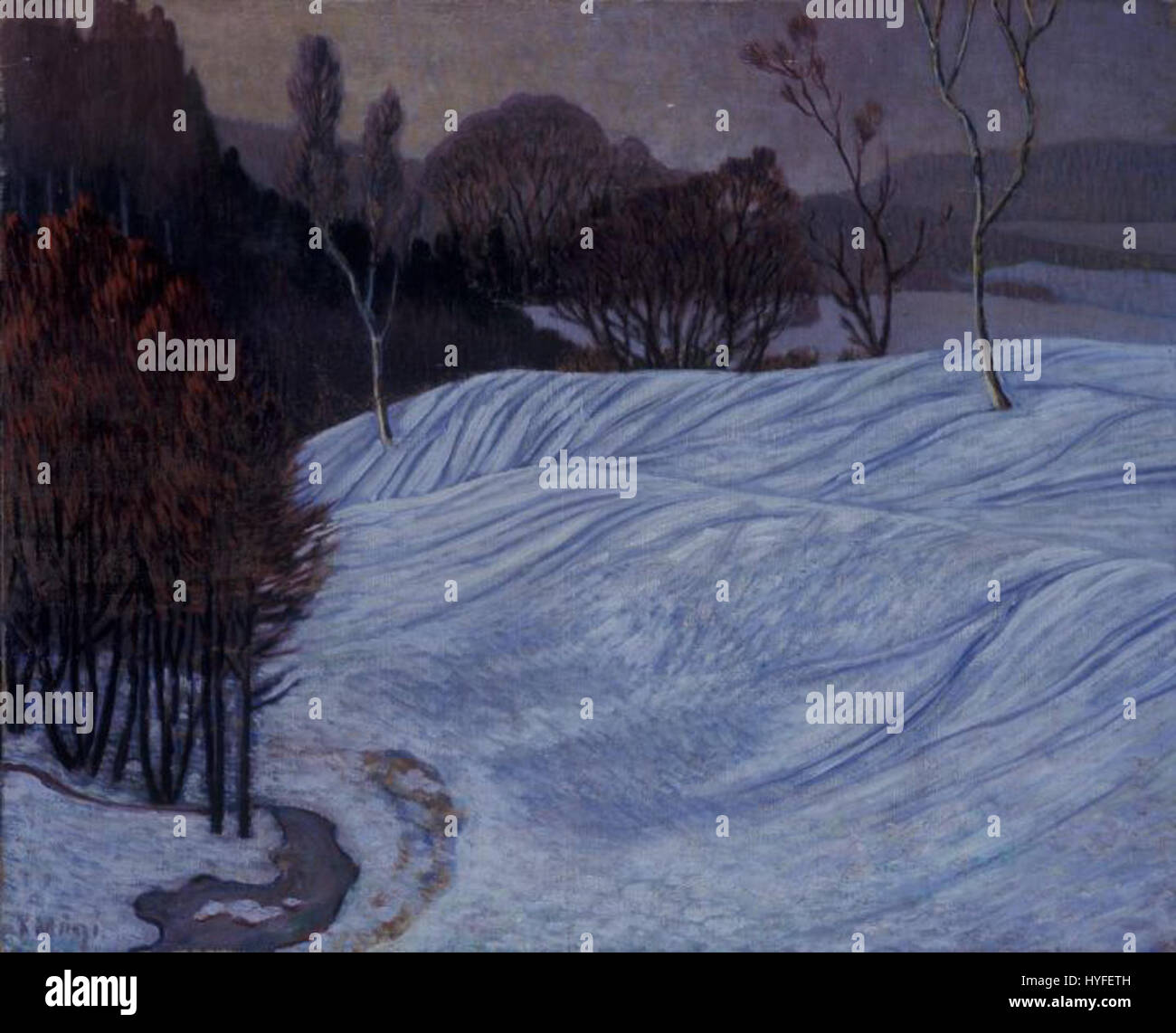 'K magi norra maastik 1908' is a landscape painting depicting the ...