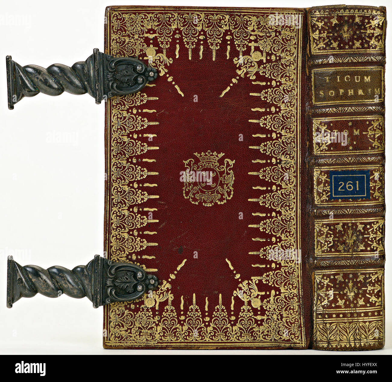 This piece is a leather binding, possibly from a historic manuscript or ...