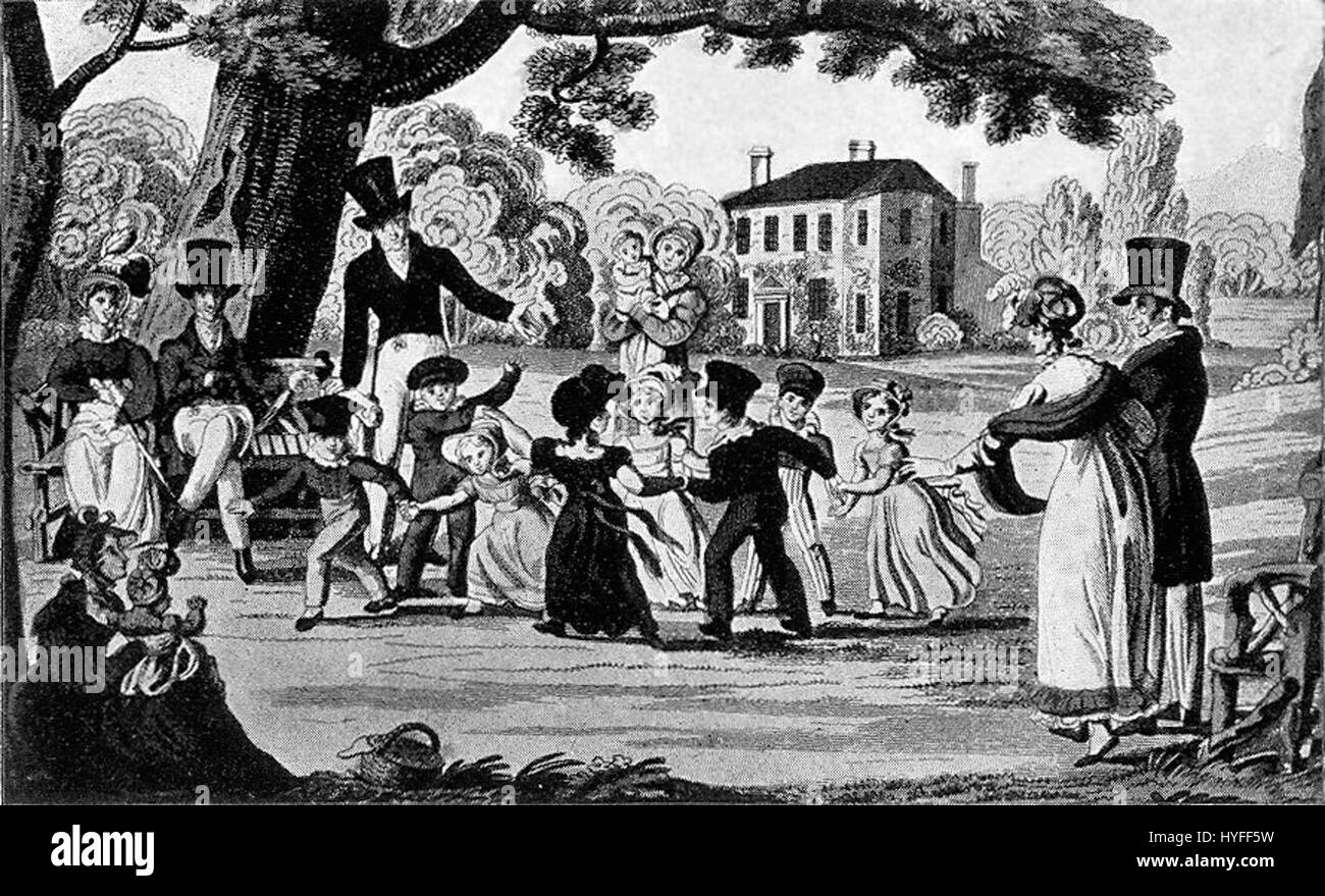 This painting from around 1820 depicts children dancing, capturing a ...