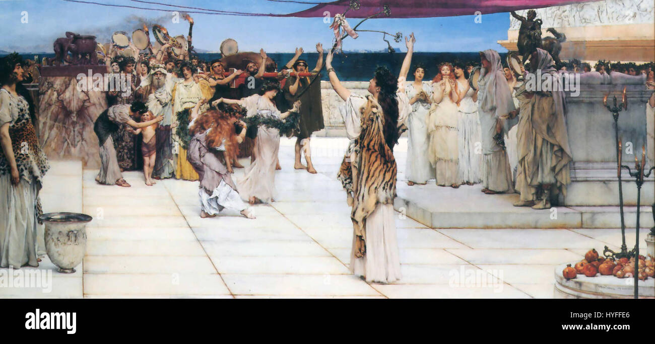 A Dedication to Bacchus Stock Photo - Alamy