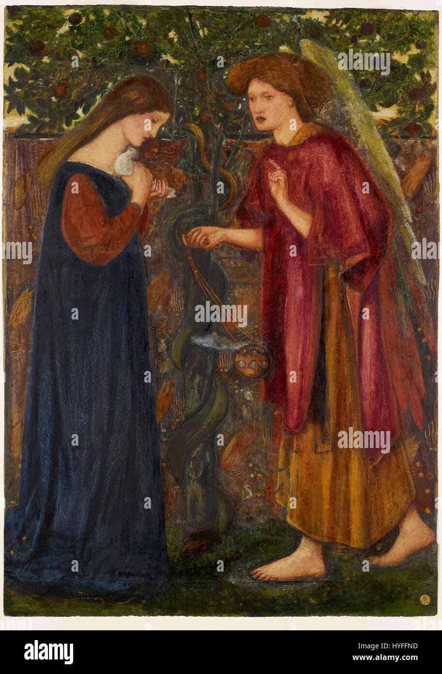 Edward Burne-Jones’ 'The Annunciation' presents a scene from the Bible ...