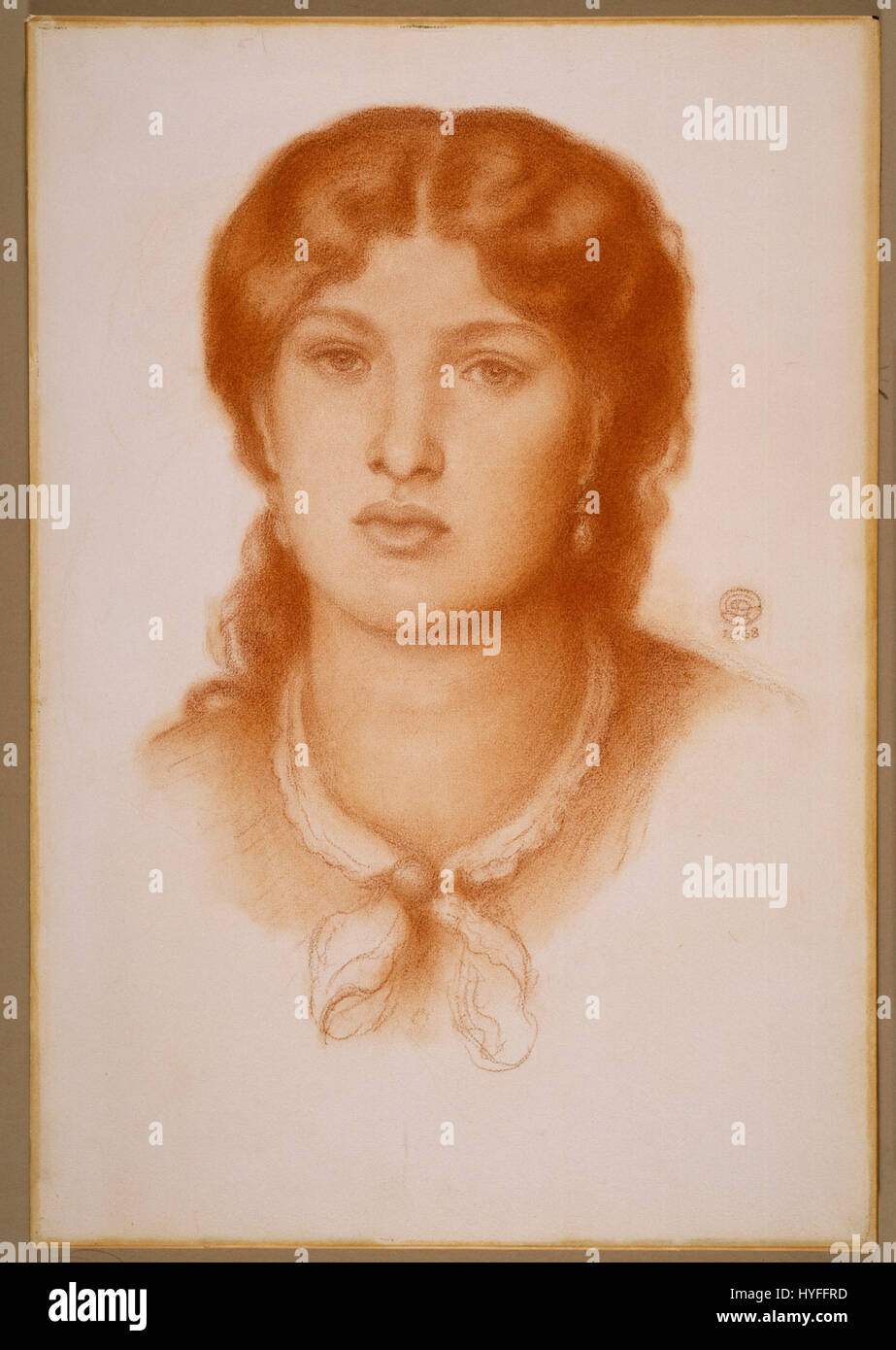 This portrait by Dante Gabriel Rossetti features Fanny Cornforth, a key ...