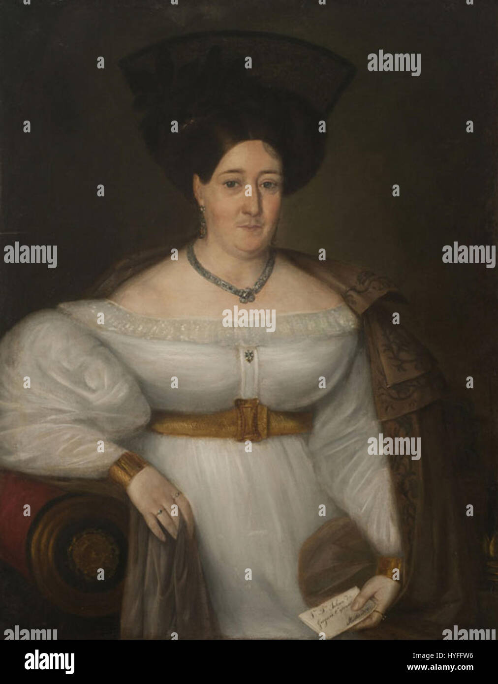 Lorenzo Fiorini's 'Candelaria Somellera de Espinosa' is a portrait of a ...