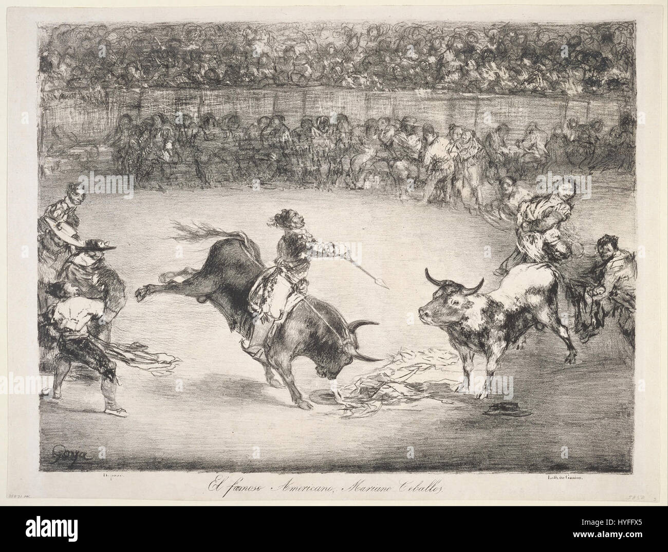 Francisco de Goya's painting, 'The Renowned American Mariano Cebellos ...